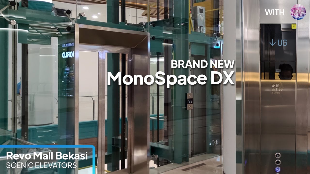 [GONE] Brand New KONE DX Scenic Elevators - Revo Mall, Bekasi - YouTube