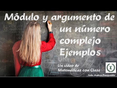 Módulo y argumento de un número complejo. Ejemplos - YouTube