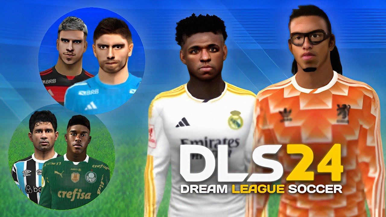 DREAM LEAGUE SOCCER 2024 LEGENDS COM TIMES BRASILEIROS FACES REAIS UEFA ...