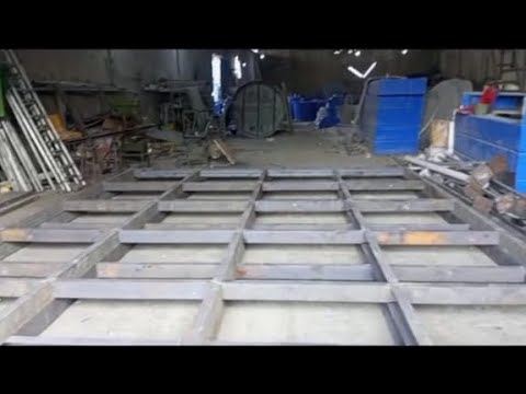 Setting Base Frame UNP Untuk Tangki Panel FRP Volume . 120 M3 - YouTube