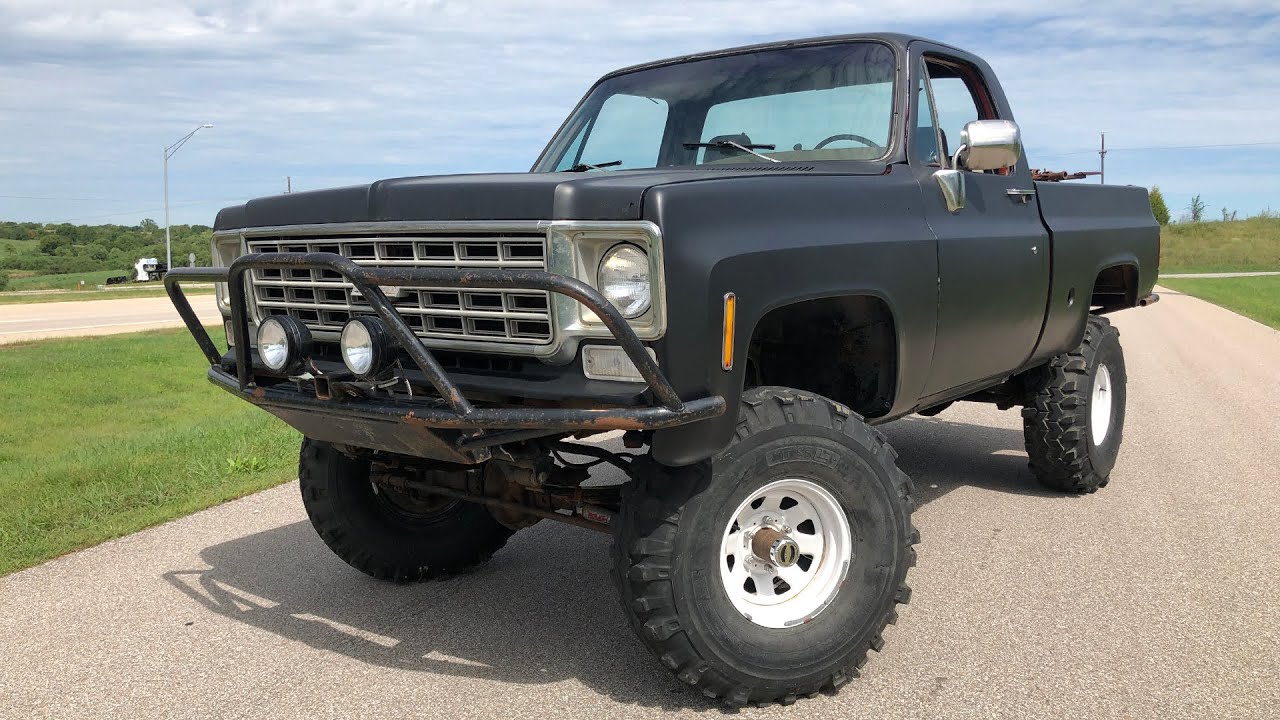 1977 Chevrolet K-10 Short Box Pickup Stock #1149 - YouTube