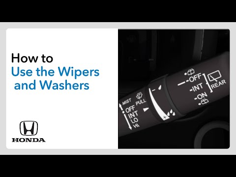 How to use the Wipers/Washers—Intermittent & Rear Wiper Models - YouTube