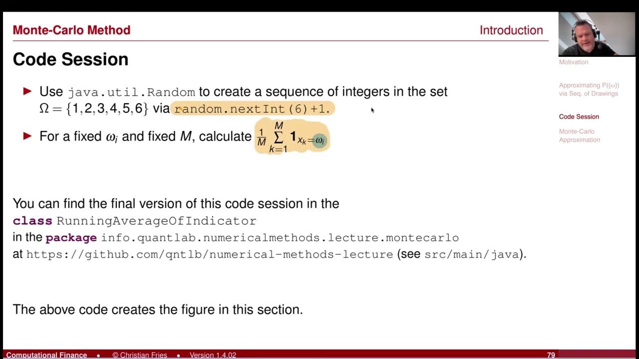 Lecture 2024-1 Session 06: Numerical Methods: Monte-Carlo Method (1/6) - YouTube
