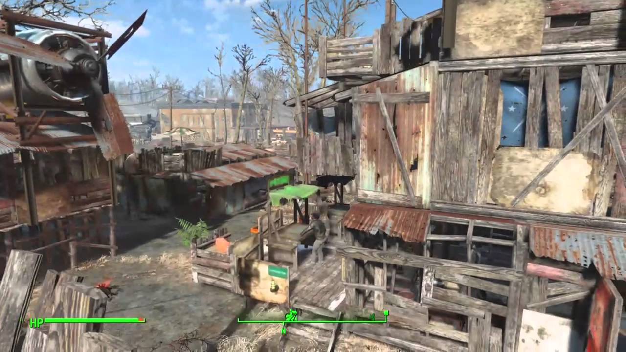 Fallout 4 Realistic Settlements - County Crossing - YouTube