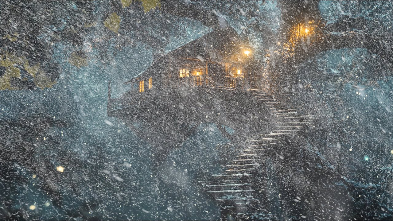 Snowstorm & Blizzard Sounds for Sleep Freezing Wind, Heavy Snow ...