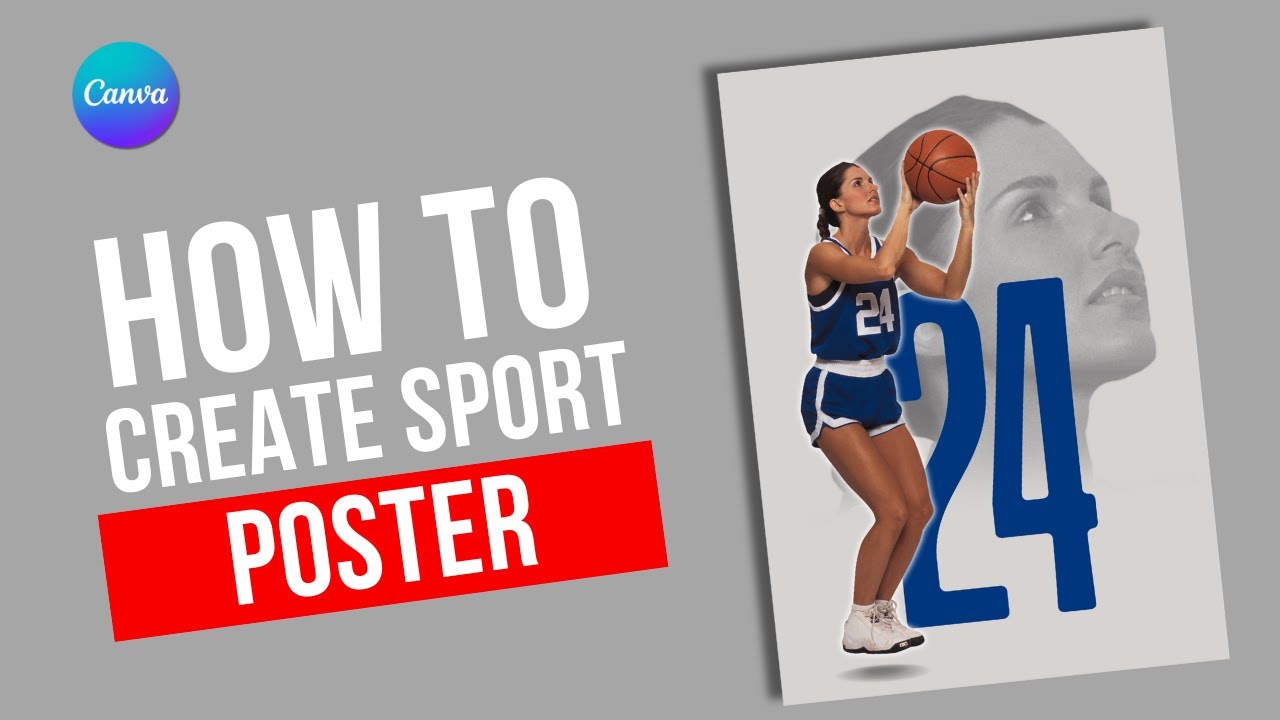 Make THIS in CANVA (Sports Poster Tutorial) 🏀🖼 - YouTube