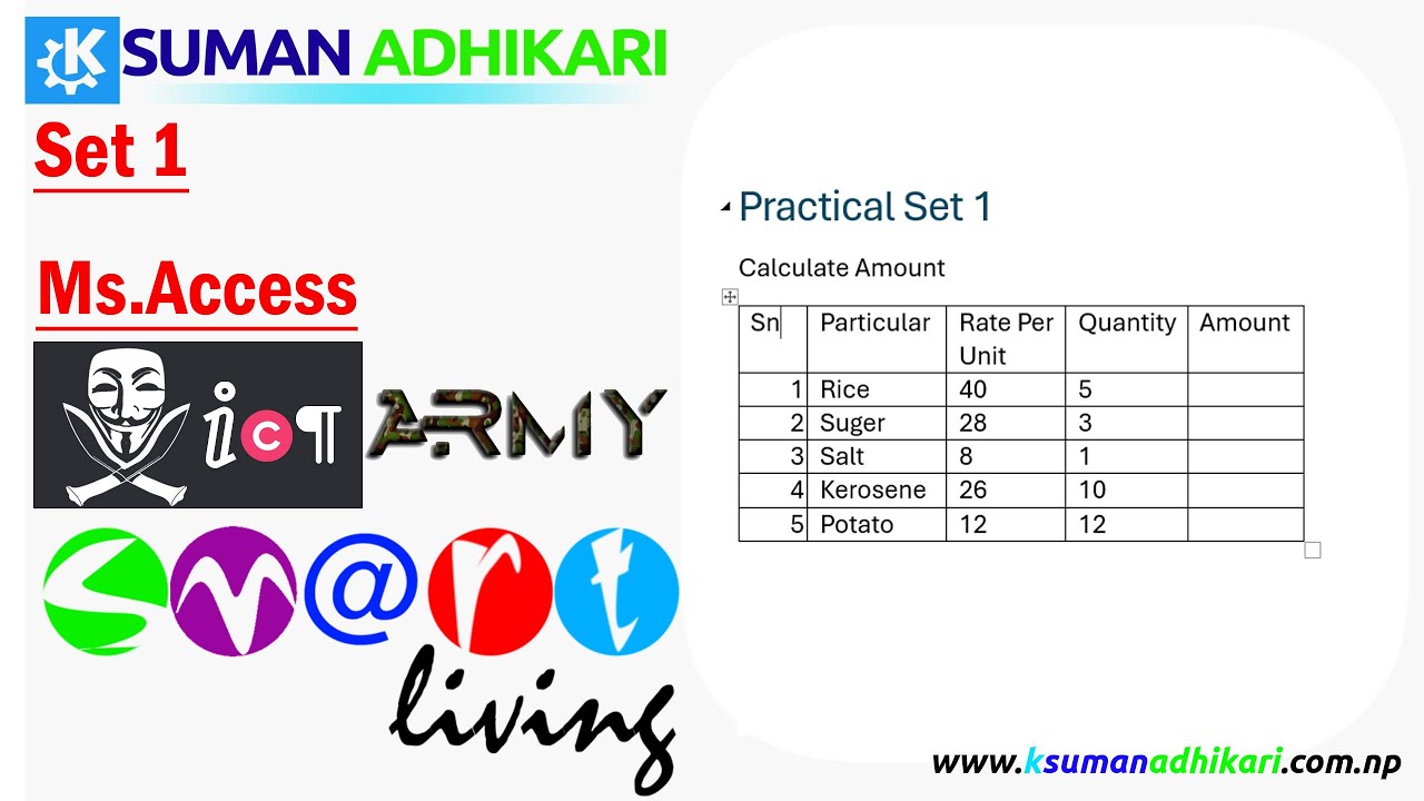 Calculate Amounts in Microsoft Access - Step-by-Step Tutorial - YouTube