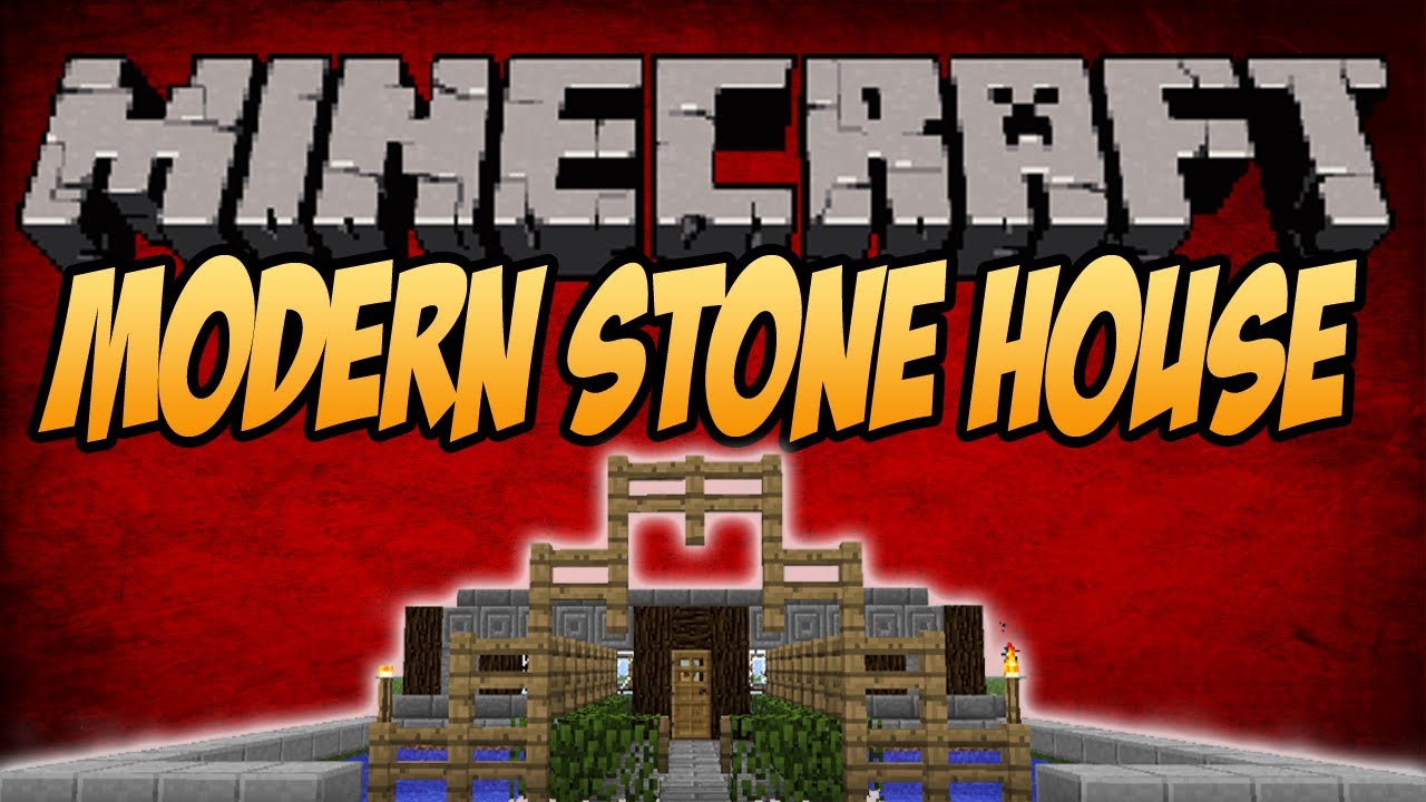 Minecraft Tutorial | Modern Stone House - YouTube