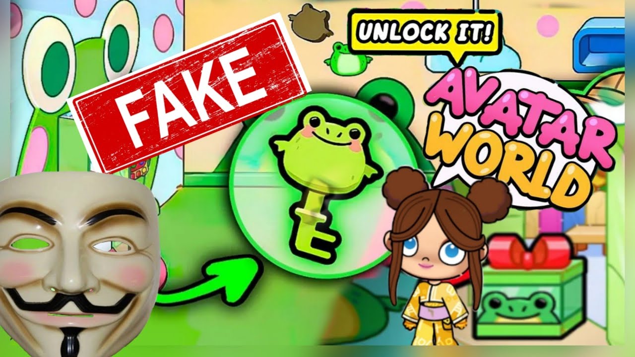 FAKE OR REAL Avatar World FROG 🐸 DOOR UNLOCK 🔓 free house ideas AVATAR ...