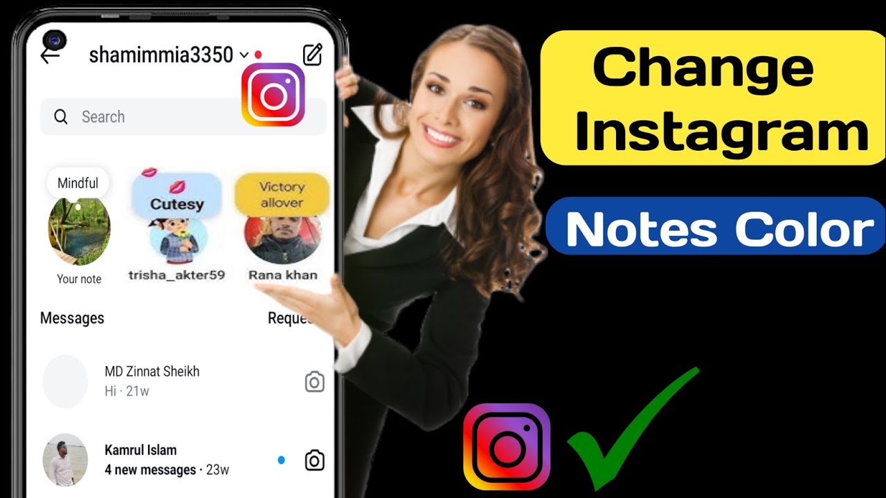 How To Change Color Of Notes On Instagram 2024 | Change Instagram Notes ...
