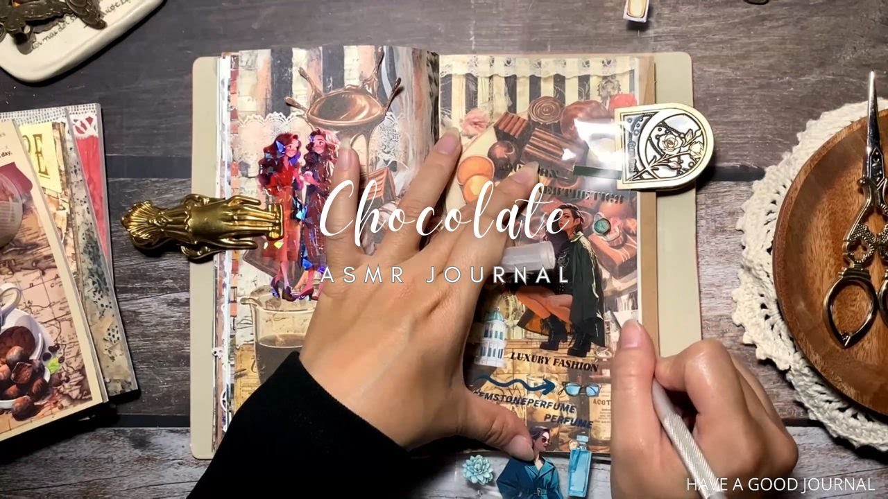 ASMR Journal | Chocolate | Have a good journal - YouTube