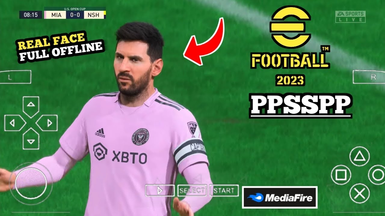 Cara Pasang Game EFOOTBALL PES 2023 PPSSPP New Update - YouTube