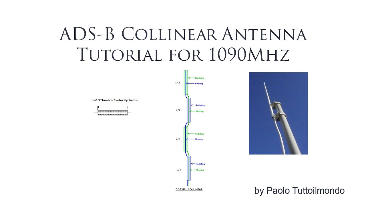 How to build a Collinear Antenna for ADS-B 1090 Frequency Part 1 - YouTube