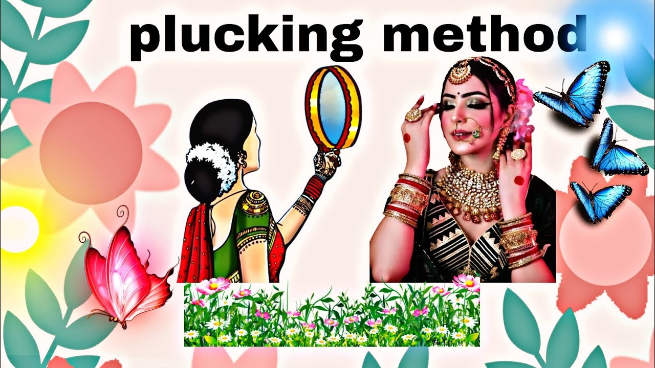 thread method/plucking method/easy method for beginners - YouTube
