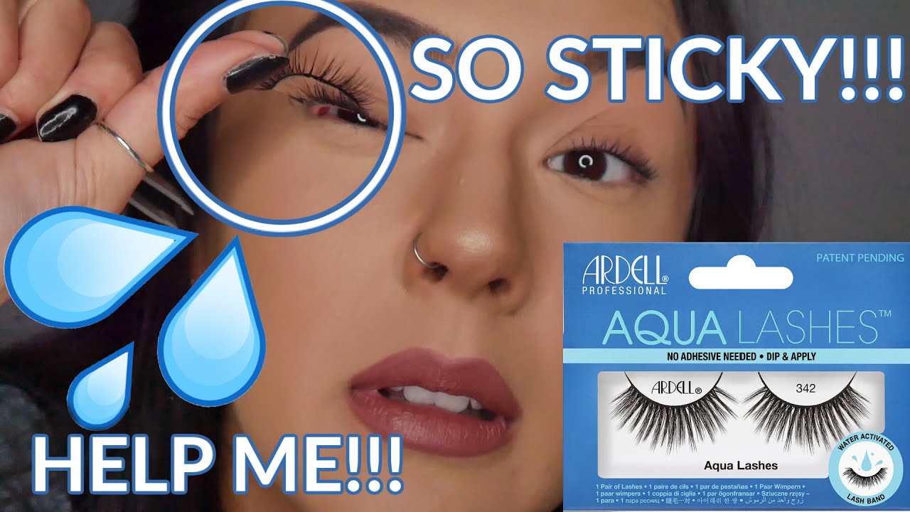 TESTING ARDELL AQUA LASHES💦 - YouTube