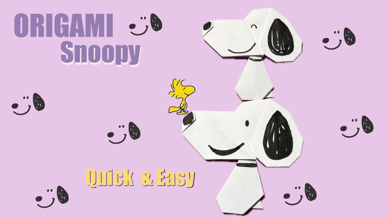 Fold Your Own Snoopy Origami! 🐾 | Easy & Fun Tutorial for All Ages ...