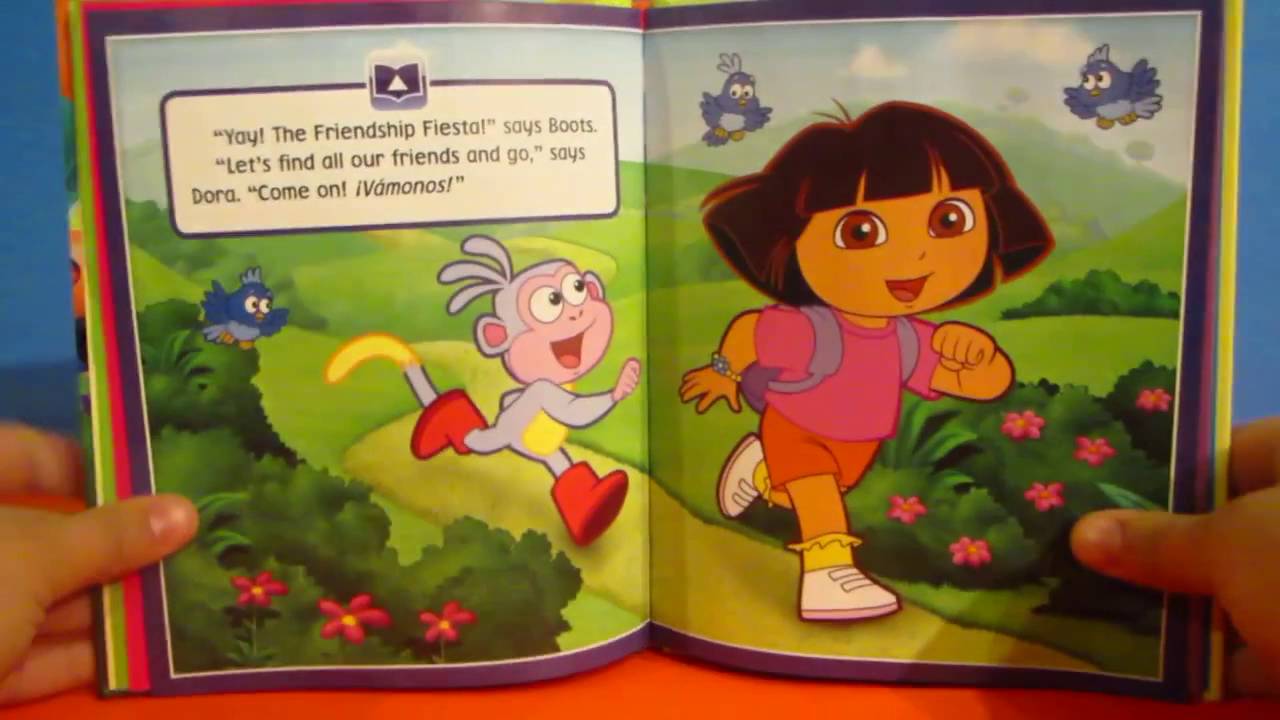 Dora the Explorer - Reading with Dora - Reading book out loud with Me ...