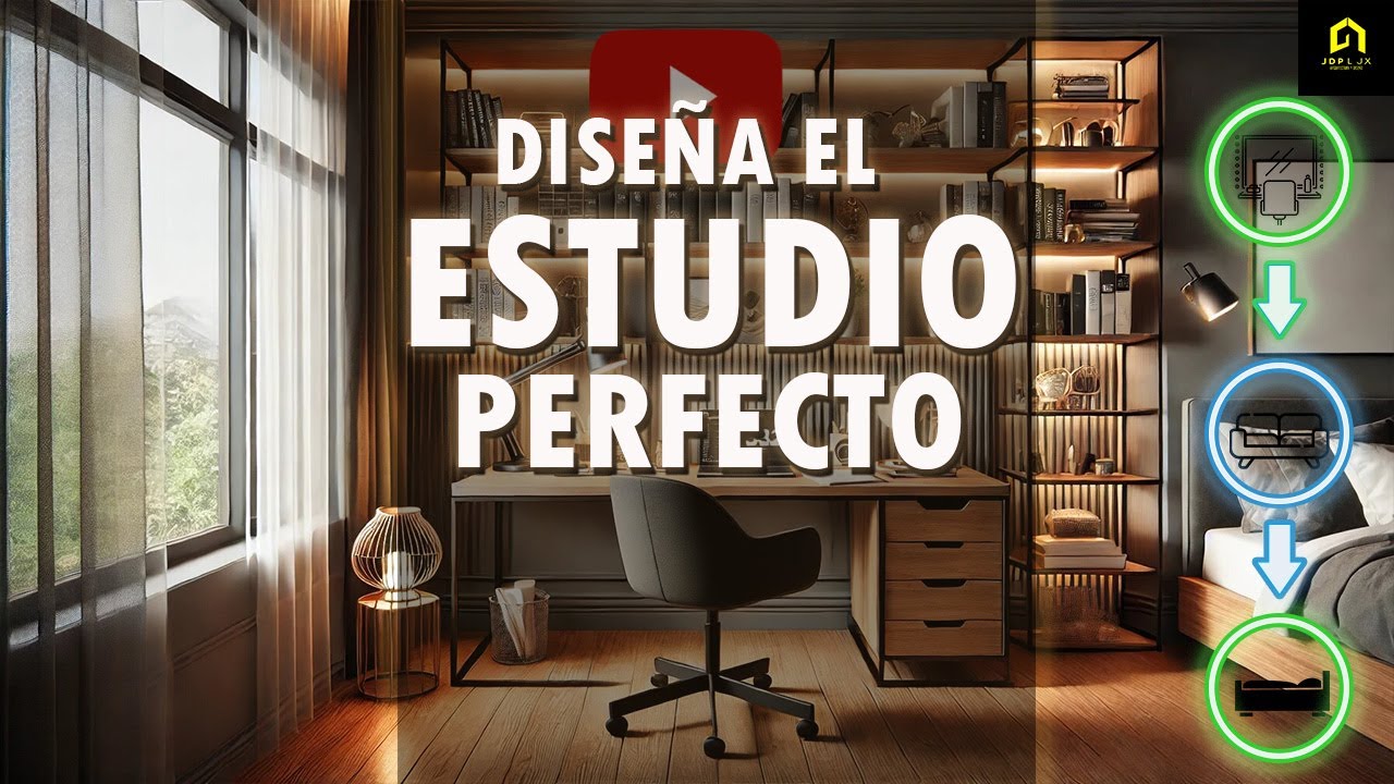 Como DISEÑAR un CUARTO DE ESTUDIO - YouTube