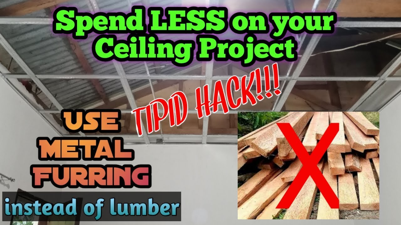 Spend less on your Ceiling Project | Metal Furring - YouTube