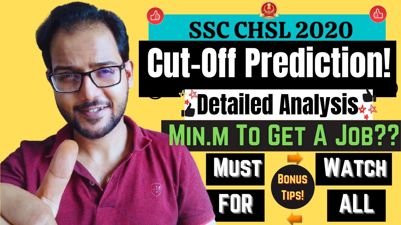 SSC CHSL 2020 - Detailed Cut-Off Prediction | Made For SSC - YouTube