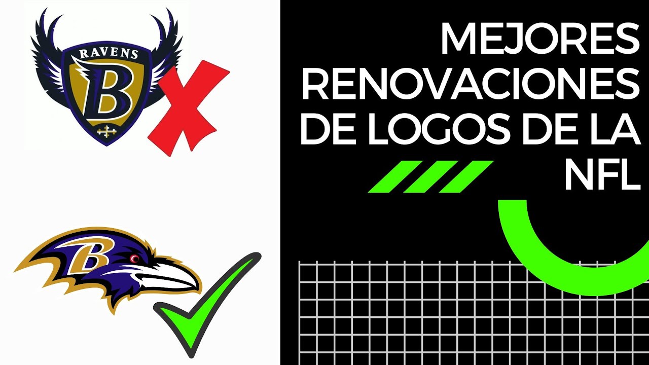 Las mejores renovaciones de logos de la NFL - YouTube