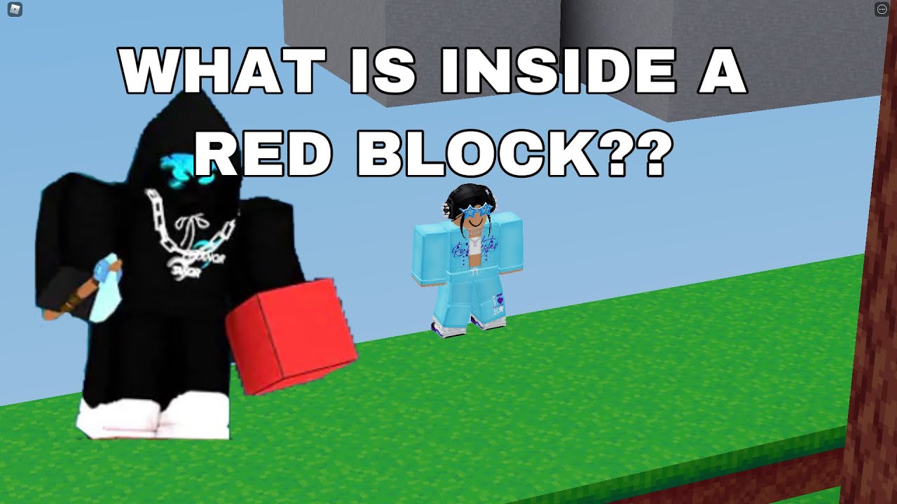 what is inside a red block (roblox bedwars) - YouTube