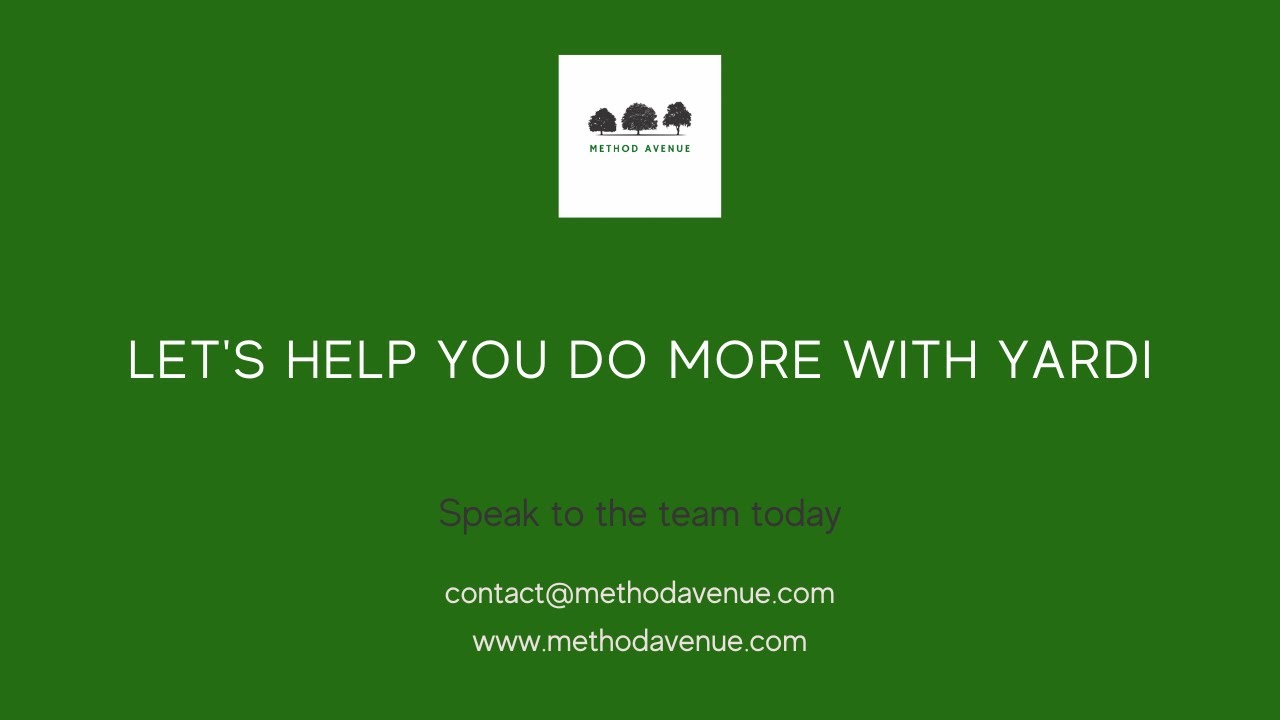 Yardi Services : Method Avenue - YouTube