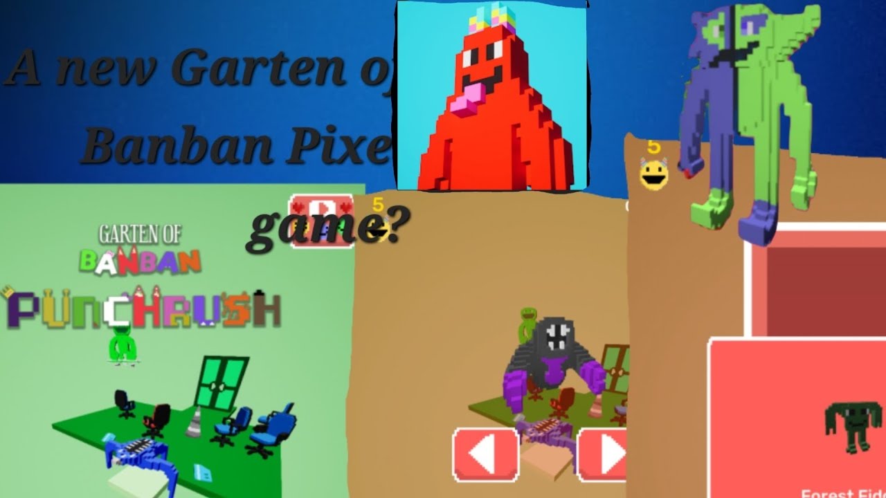 A new Garten of banban pixel game? (really fun) - YouTube