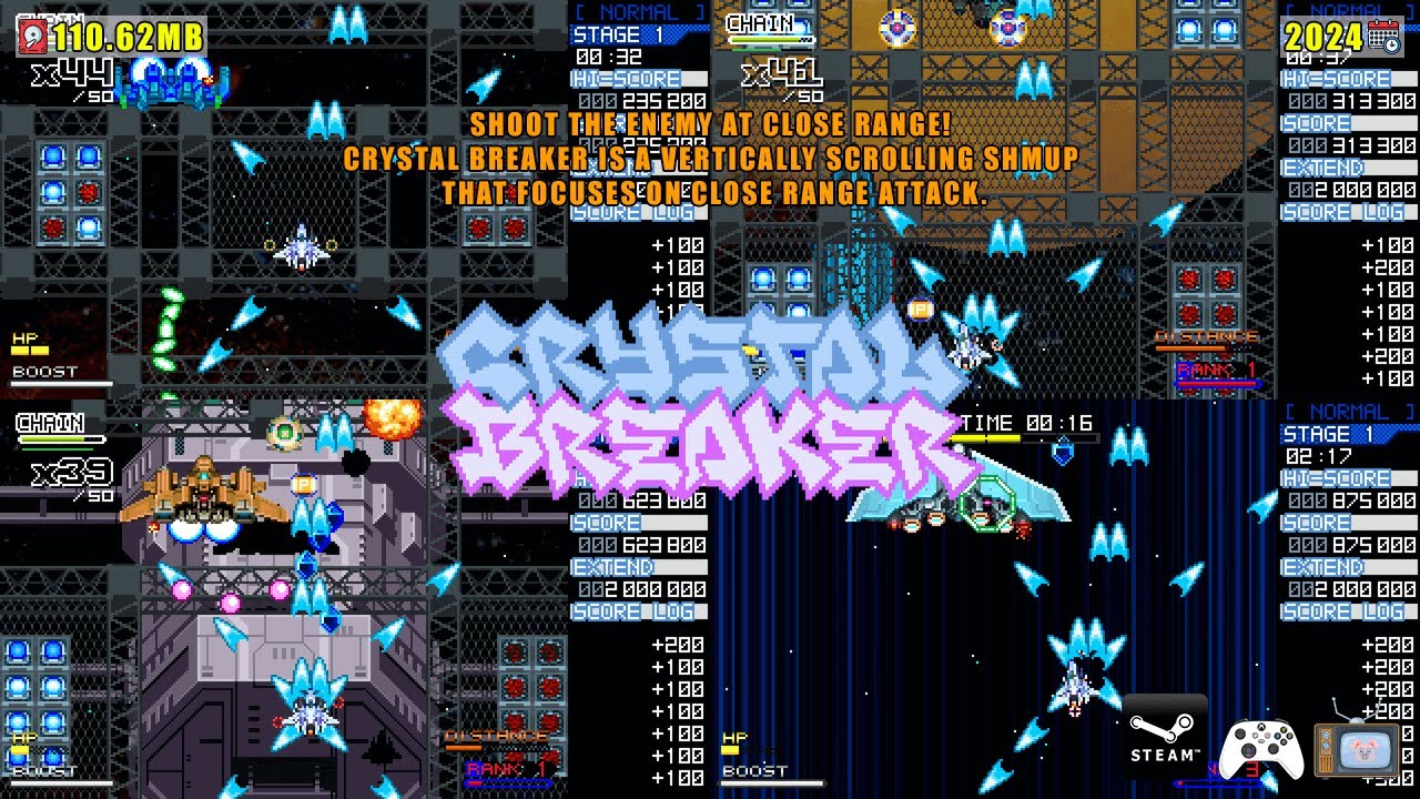 Crystal Breaker: [PC] - A vertically scrolling shmup that focuses on ...