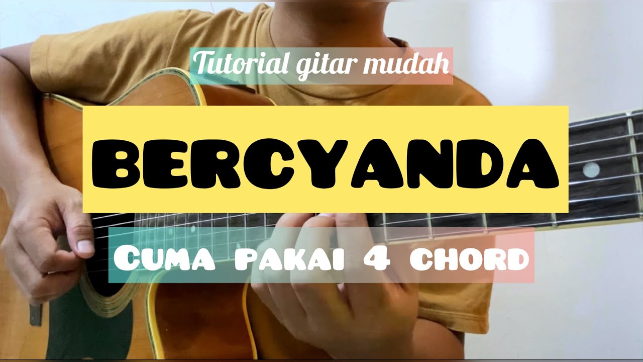 BERCANDA - RIZKY FEBIAN (TUTORIAL GITAR) - YouTube