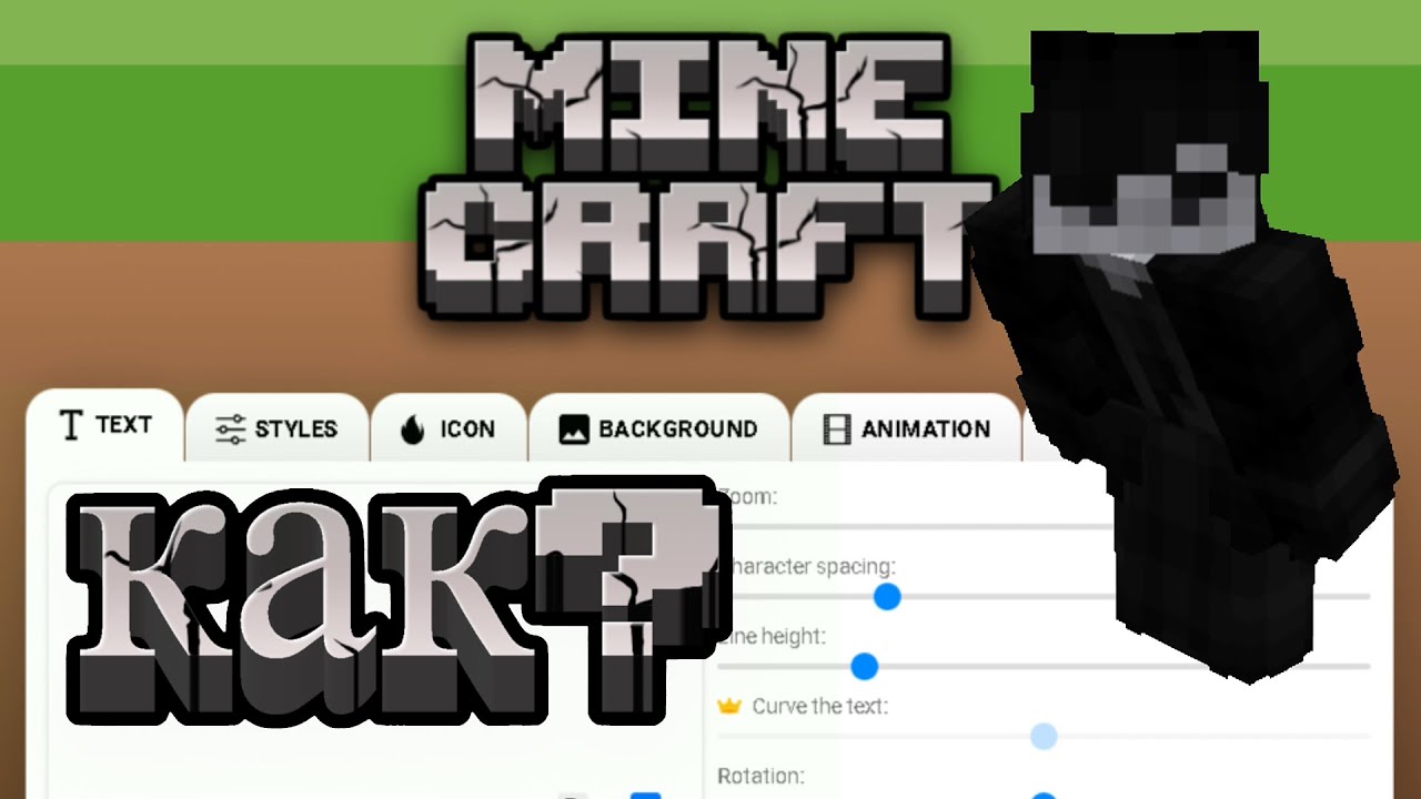 КАК СДЕЛАТЬ НАДПИСЬ В СТИЛЕ Minecraft ЛЕГКО Youtube