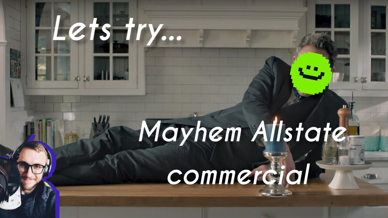Rookie Voice Over Actor tries Mayhem Allstate Commercial - YouTube