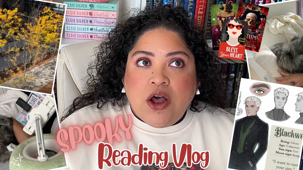 spooky books | vampires, ghosts, haunted house🎃reading vlog - YouTube