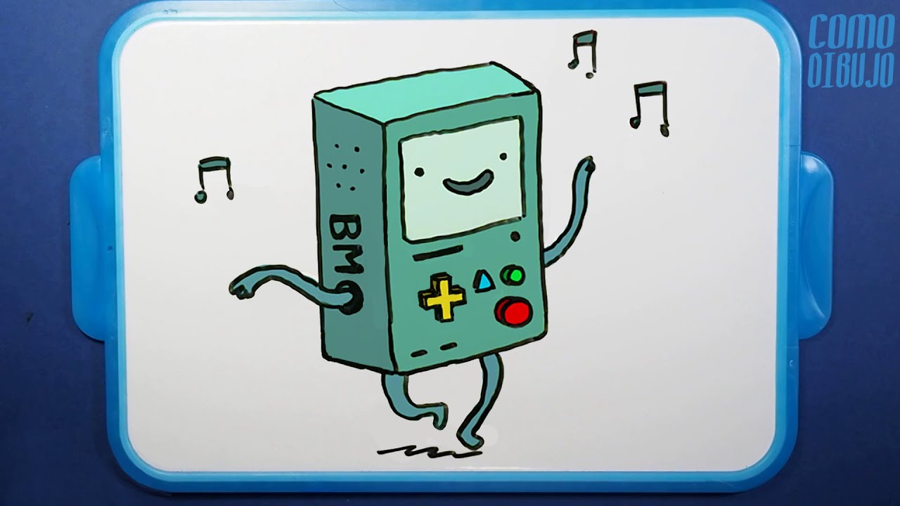 Como Dibujar BMO de Hora de Aventuras | How to Draw BMO | Como desenhar ...