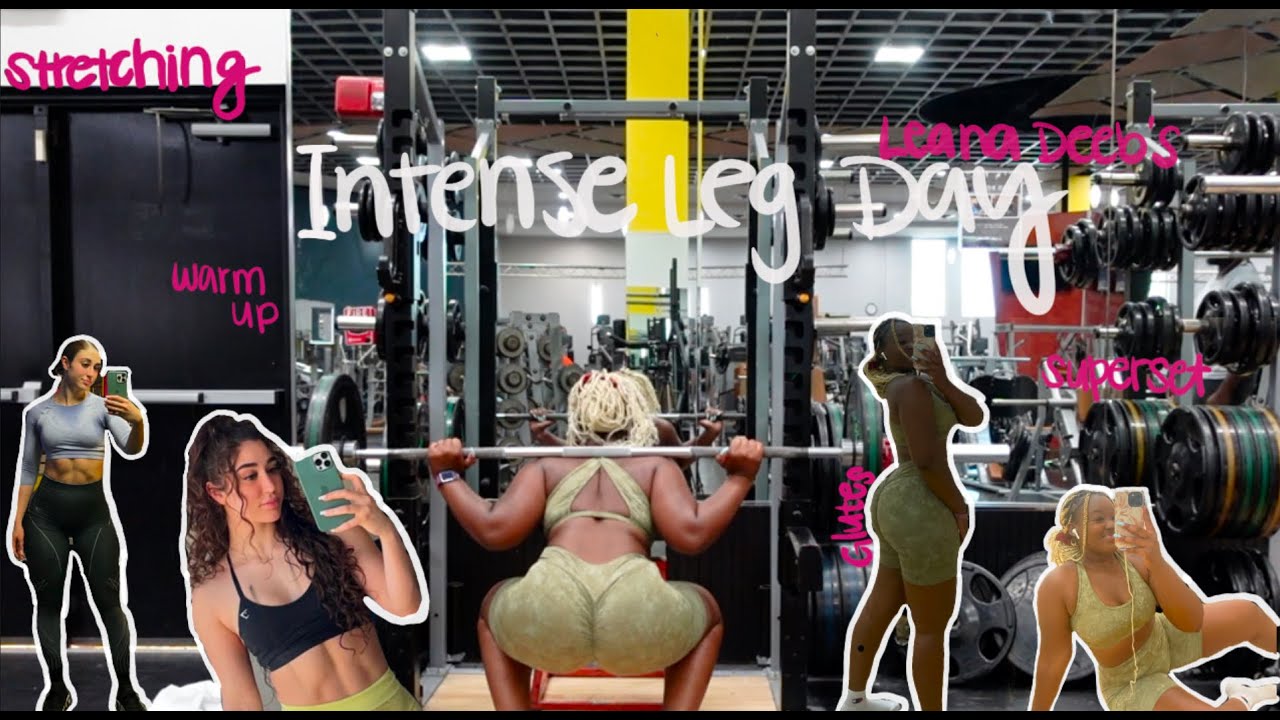 Trying Leana Deeb's Intense Leg Workout - DUMPY PUMP - YouTube