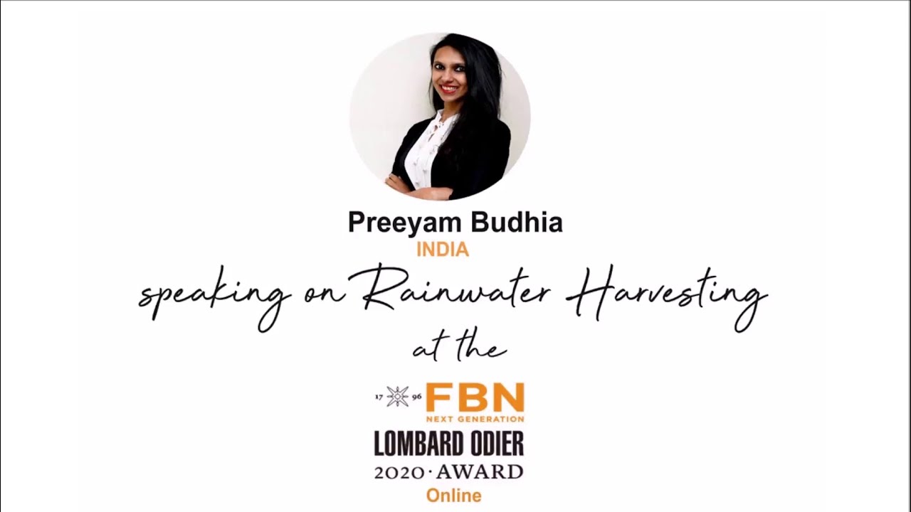 Preeyam Budhia at the FBN NxG Lombard Odier People's Choice Award Event ...