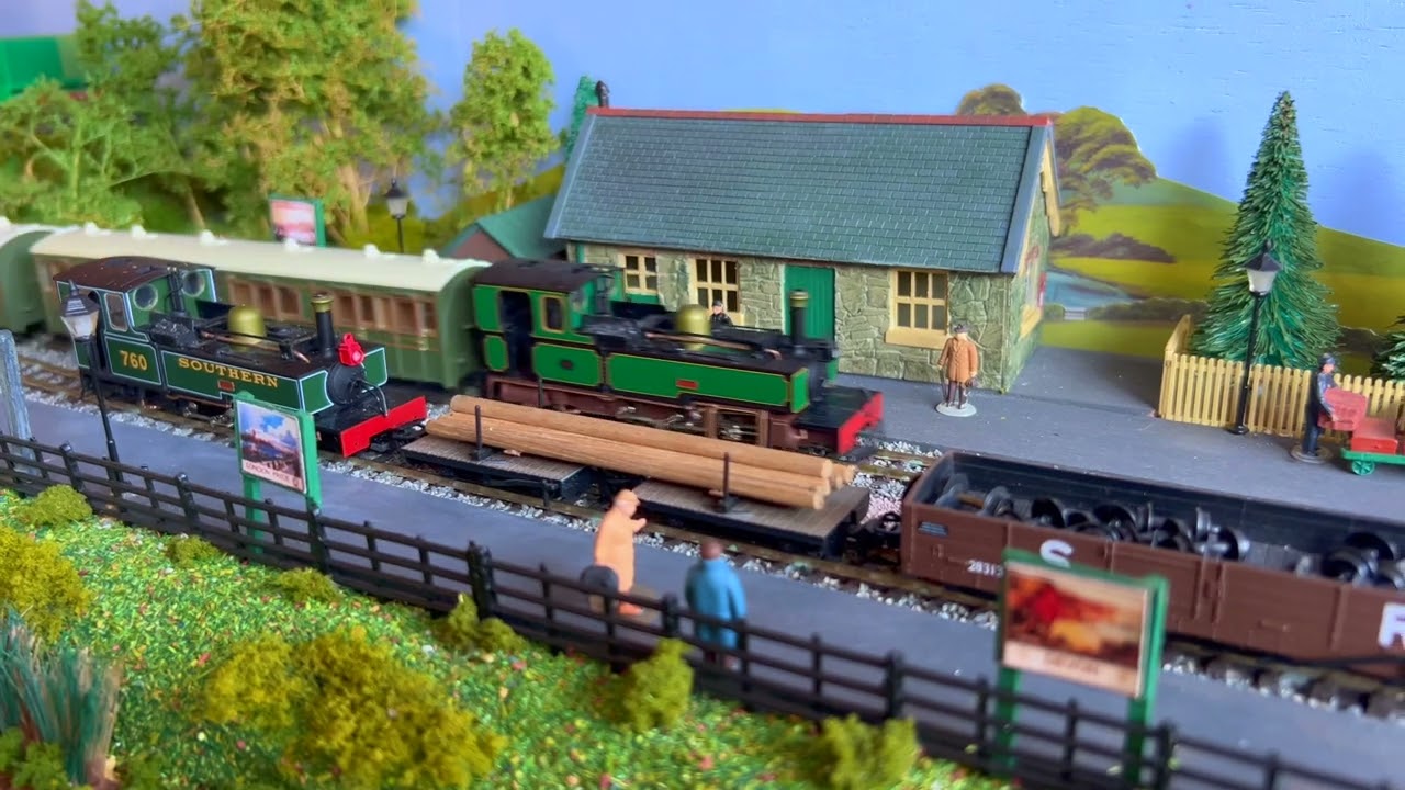 A View Of A Amazing OO9 Scale Model Railway Depicting A Section Of The ...