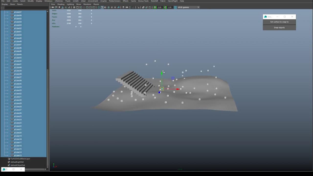 Maya - Snap Objects To Surface Script - YouTube
