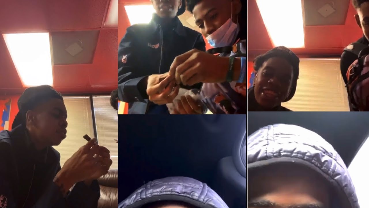 Lil poppa Instagram live | he chop it up with his Brodie & handles ...