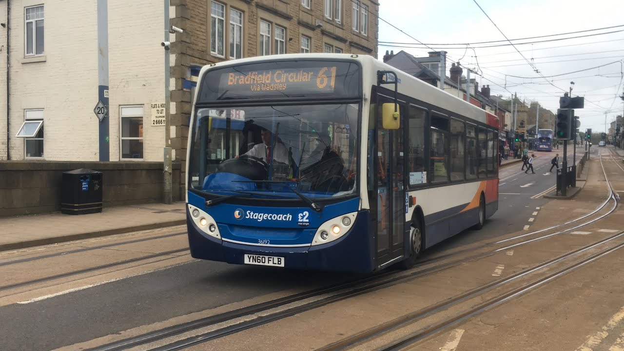 Stagecoach Sheffield 36192 heads though Hillsborough with a 61 ...