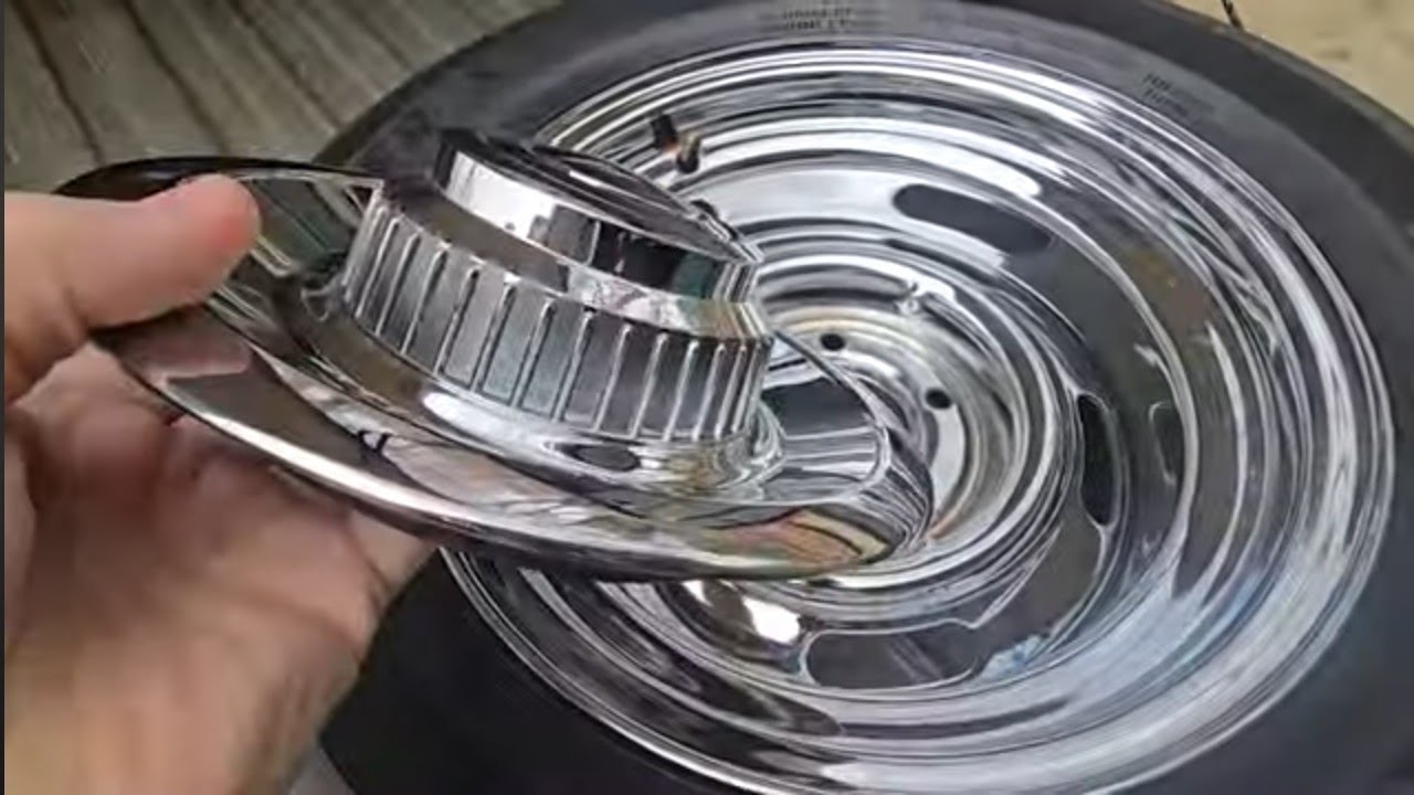 Cleaning up my "NEW" to me 15x8 Chrome Corvette Rally Style Wheels that ...