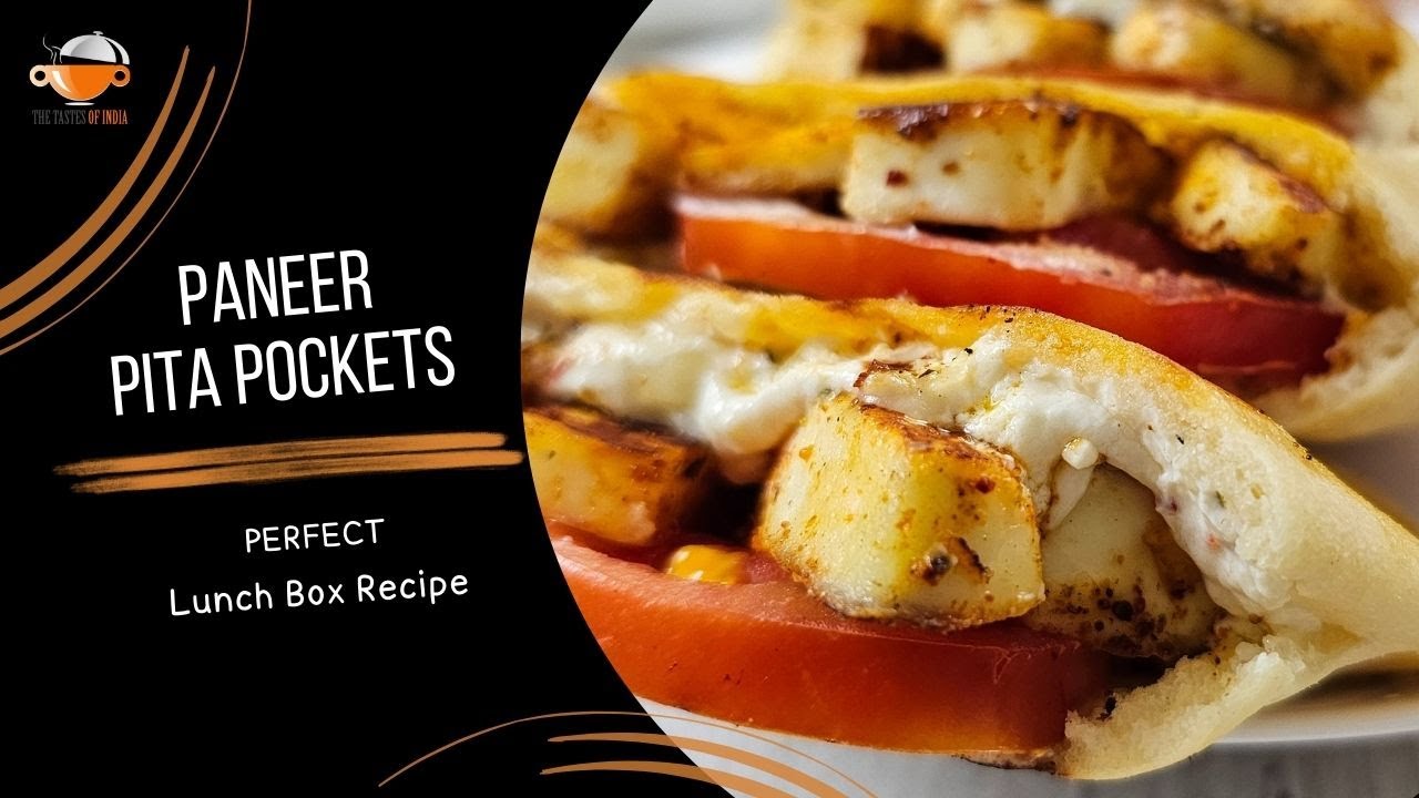 Paneer Pita Pockets | Grilled Paneer Pita Pockets | Paneer Pita ...