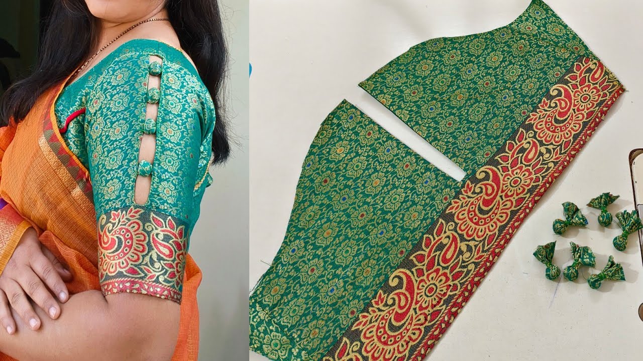 Simple and Easy Blouse Sleeves Design Cutting and Stitching | Asteen Ki ...