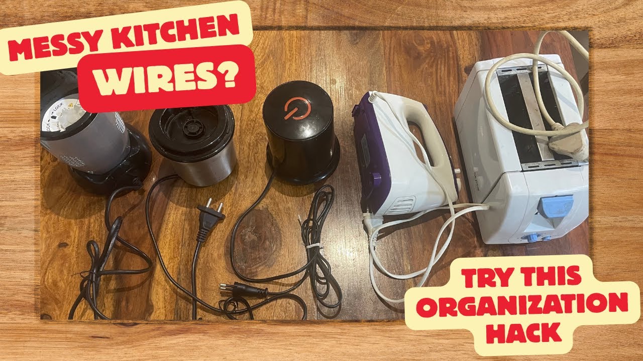 How to Organize Kitchen Appliance Cords | Organizing Kitchen Gadget ...