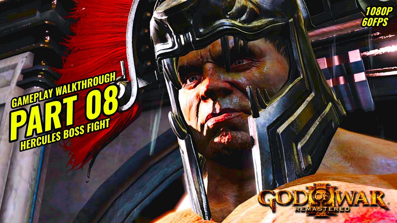 GOD OF WAR 3 REMASTERED Gameplay Walkthrough Part 08 - Hercules Boss ...