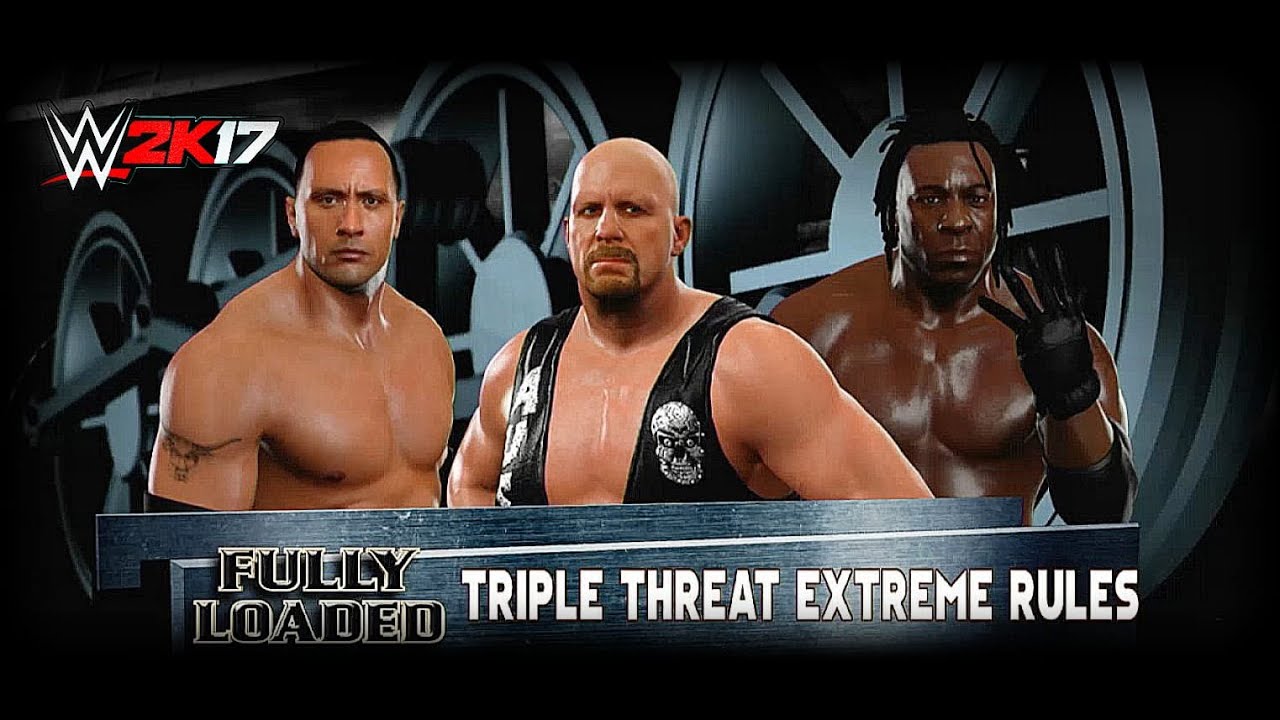 WWE 2K17 _ STEVE AUSTIN VS THE ROCK VS BOOKER T | SPECIAL | TRIPLE ...