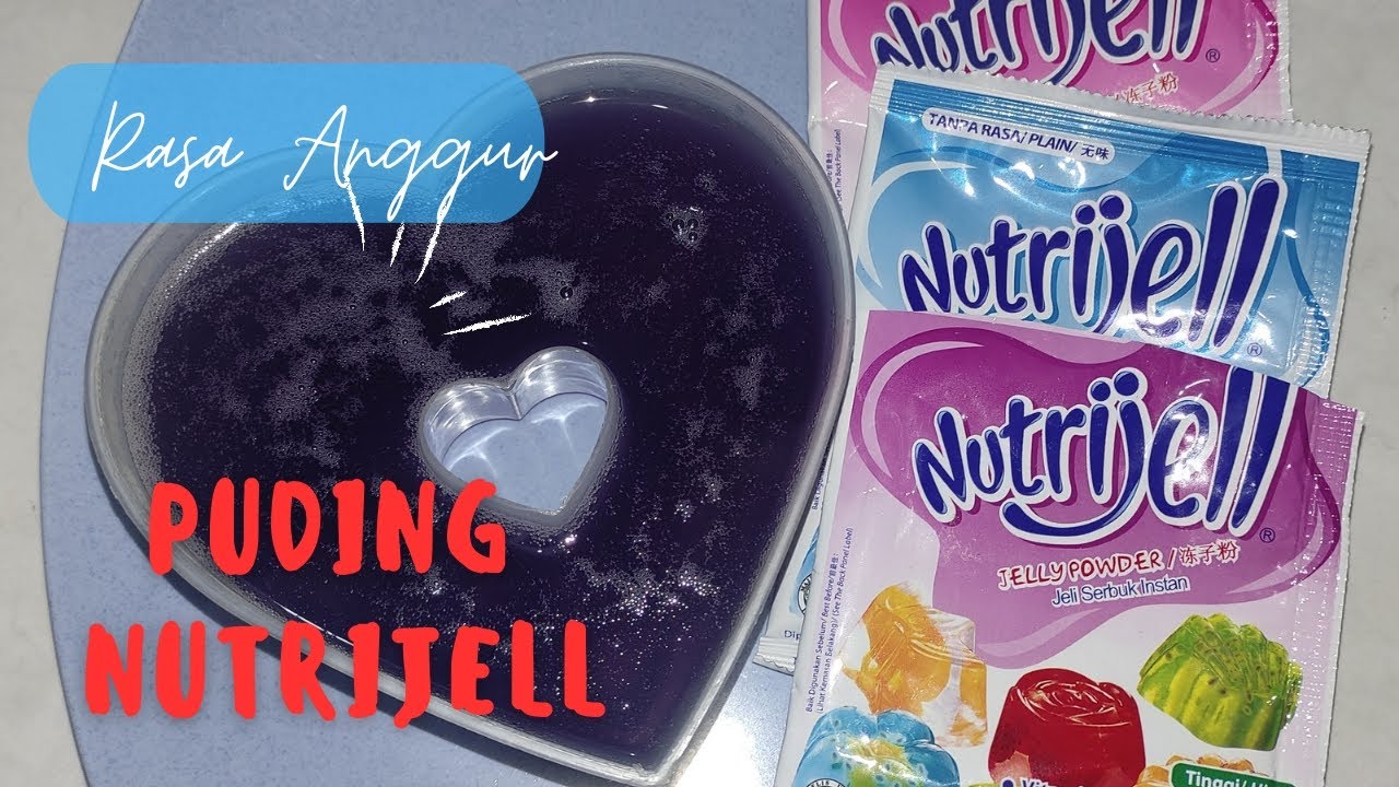 Praktis!!! Puding Nutrijell rasa anggur memang enak #pudingnutrijell ## ...