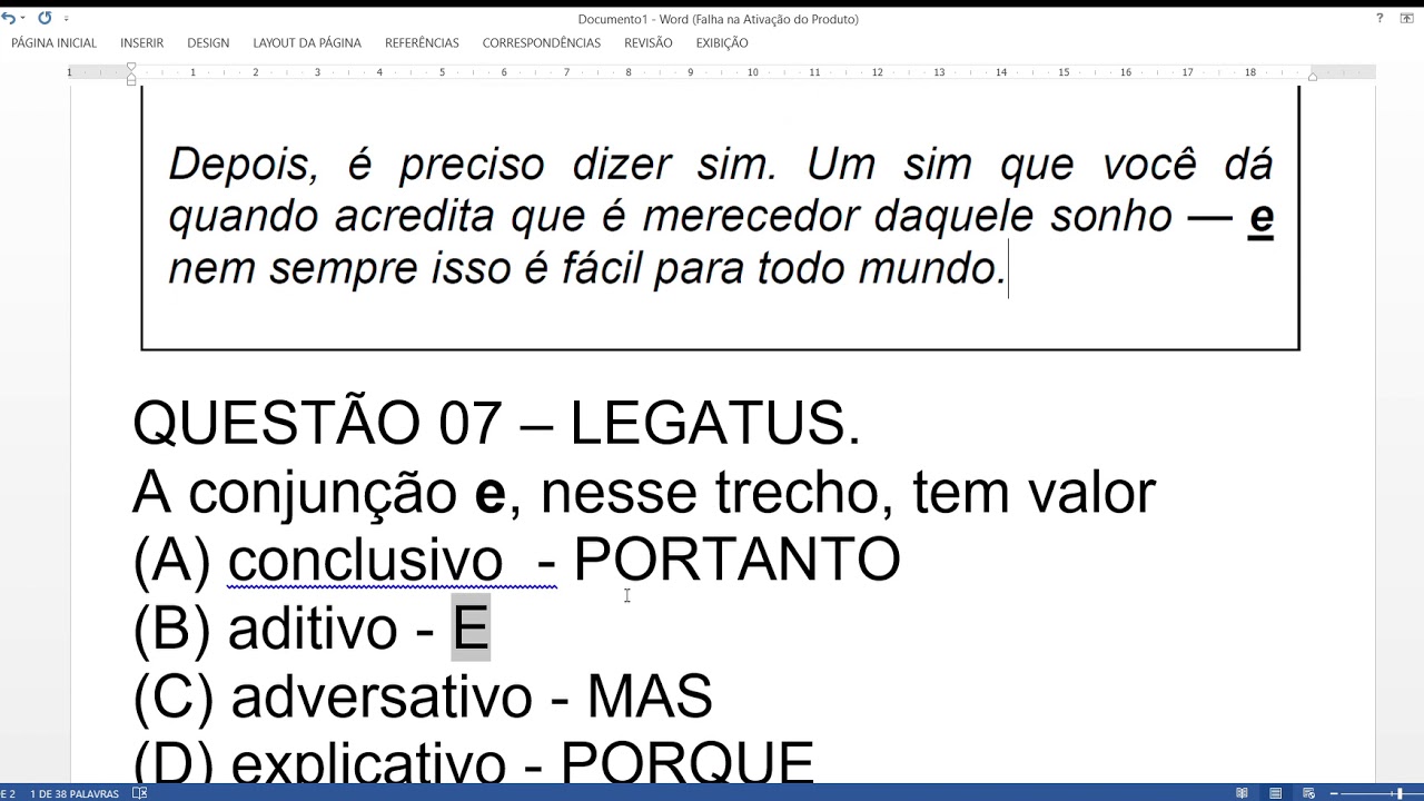 A Conjunção E Tem Valor Adversativo Na Frase - FDPLEARN