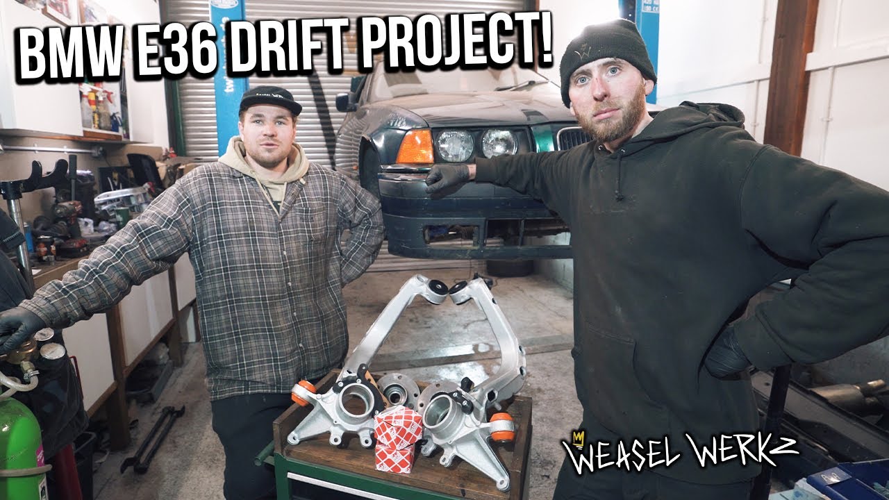 BMW E36 Drift Project EP 3 | CUSTOM Rear End Suspension! - YouTube