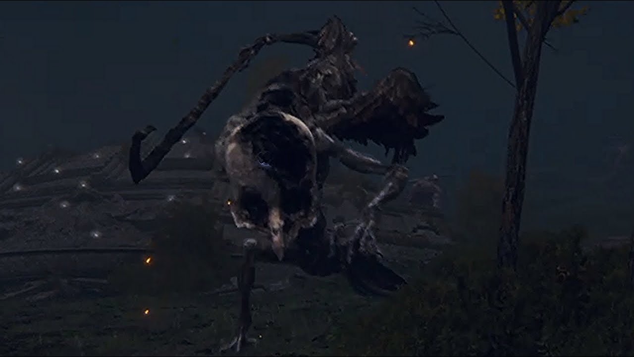 Elden Ring: Boss Fight - Deathbird (Limegrave region) - YouTube